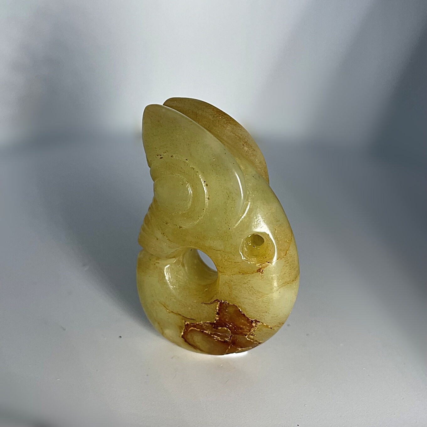 Neolithic Hongshan Jade Dragon Pendant W. Authenticity Report Ancient ...