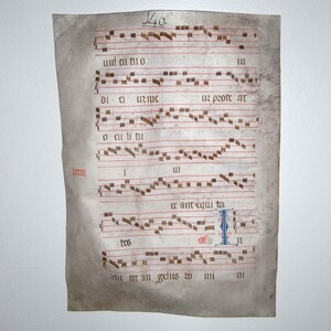 Medieval Vellum Antiphonarium Page W. Report Medieval Illuminated ...