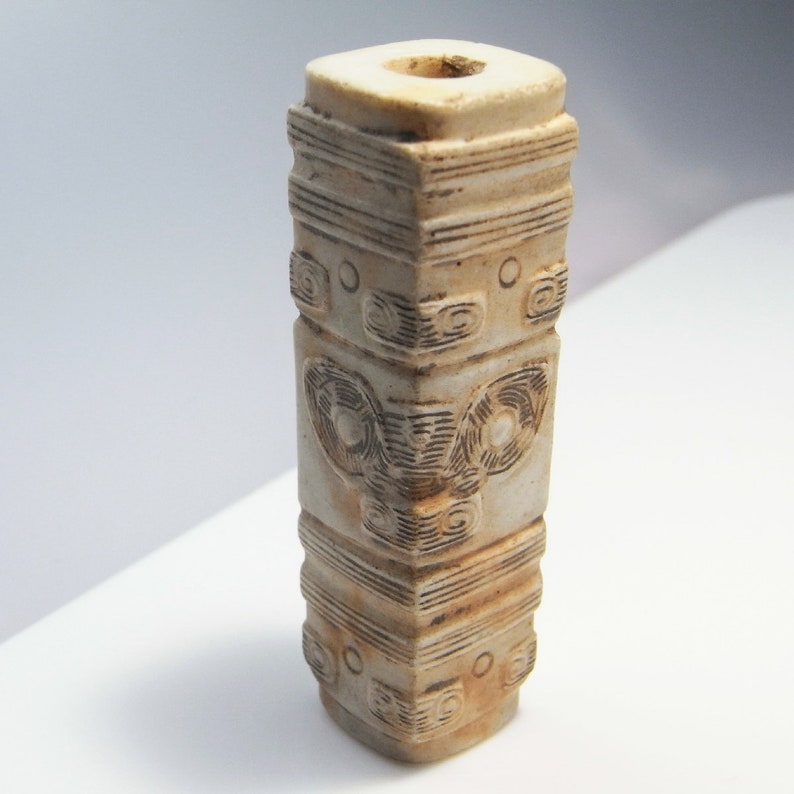 NEOLITHIC CONG HARDSTONE Pendant Liangzhu Culture Stone Age | Etsy