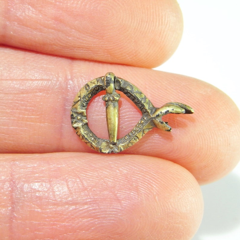 Medieval Brooch Pin Fastener Sterling Silver Gilt Penannular | Etsy