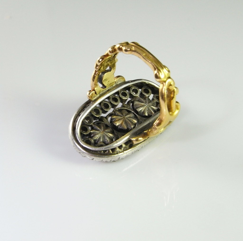Georgian Ring Georgian Diamond Ring Georgian Jewelry Oval - Etsy UK