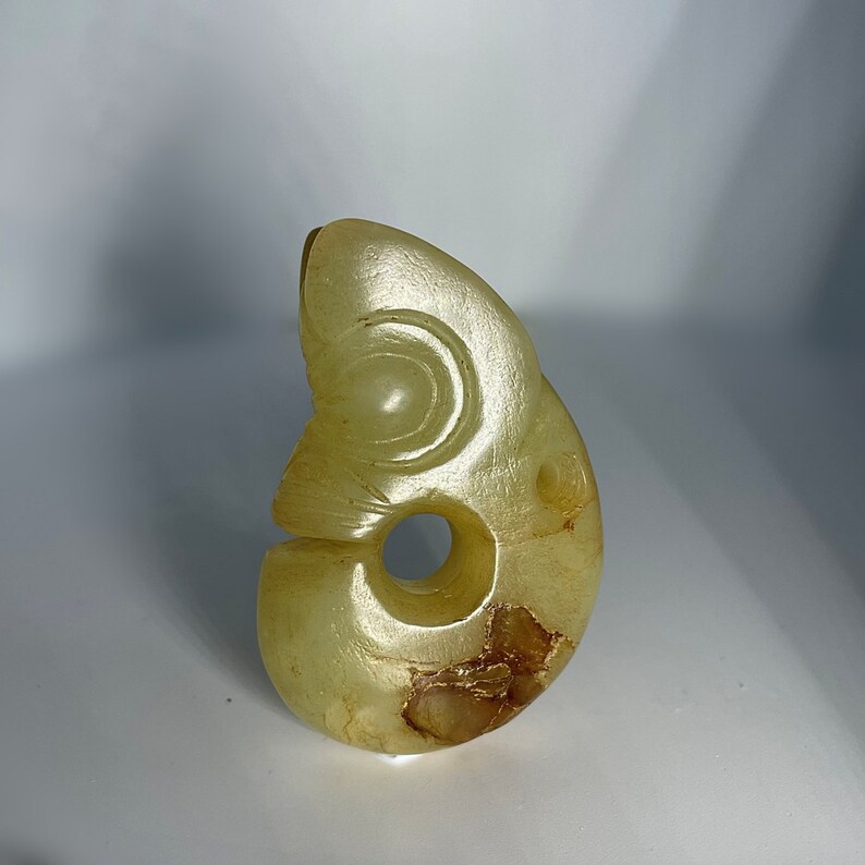 Neolithic Hongshan Jade Dragon Pendant W. Authenticity Report Ancient ...