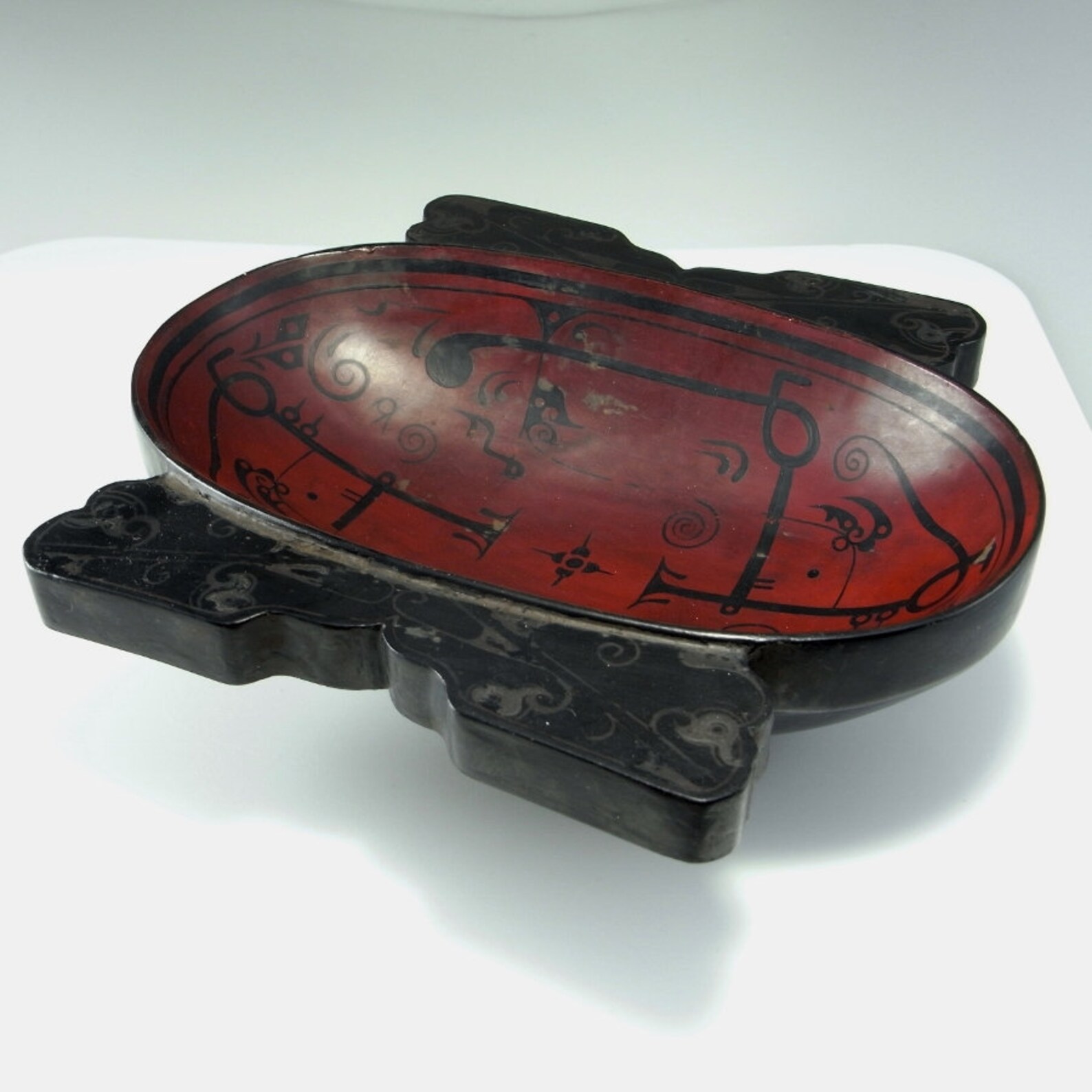 Ancient Lacquer Cup Erbei Winged Cup Chu Kingdom Lacquer - Etsy