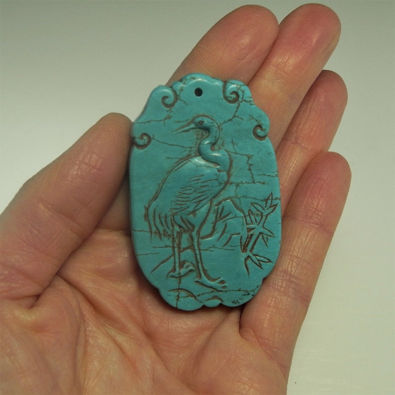 Chinese Antique Turquoise Pendant Turquoise Carved Cameo | Etsy