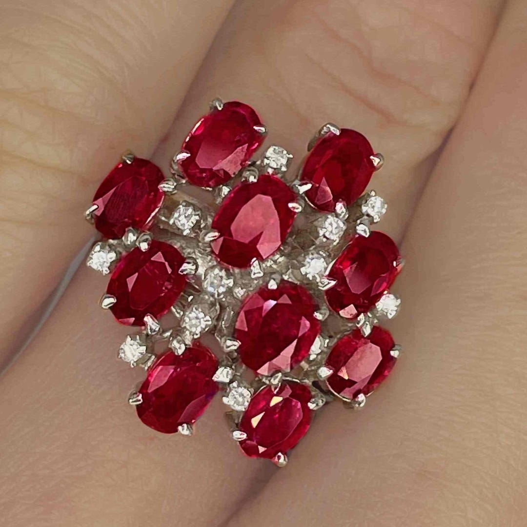 Color Change Ruby Sapphire 18K Gold Ring Unheated Ruby Ring Unique Ruby ...