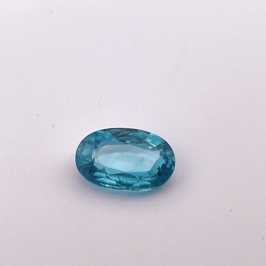 Oval Cut Vivid Blue Zircon Natural Blue Gemstone Gemstones Loose Stones ...