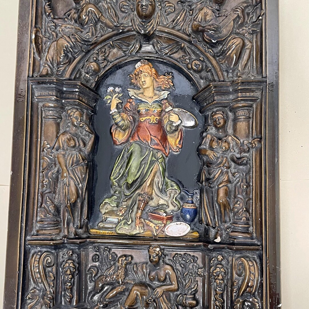 Renaissance Ceramic Renaissance Tile 16th Century Tile Decorations Oven ...