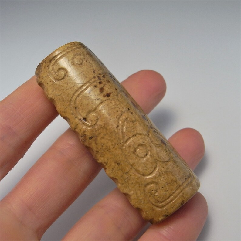 1000BC Chinese Antique Jade Bead Phoenix Amulet Western Zhou - Etsy