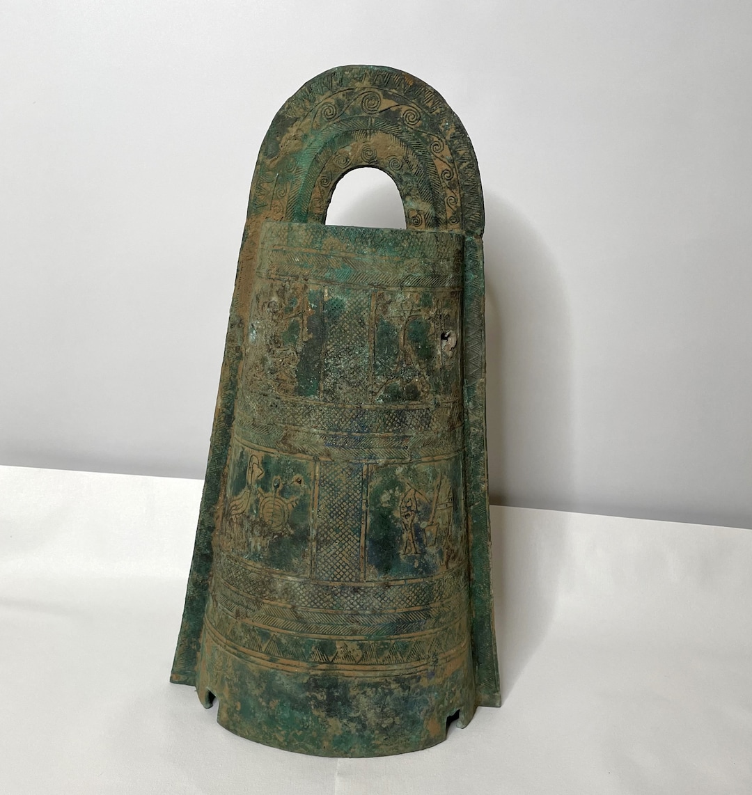 Dōtaku Ancient Japanese Bronze Ritual Bell Circa 200AD Yayoi Period ...