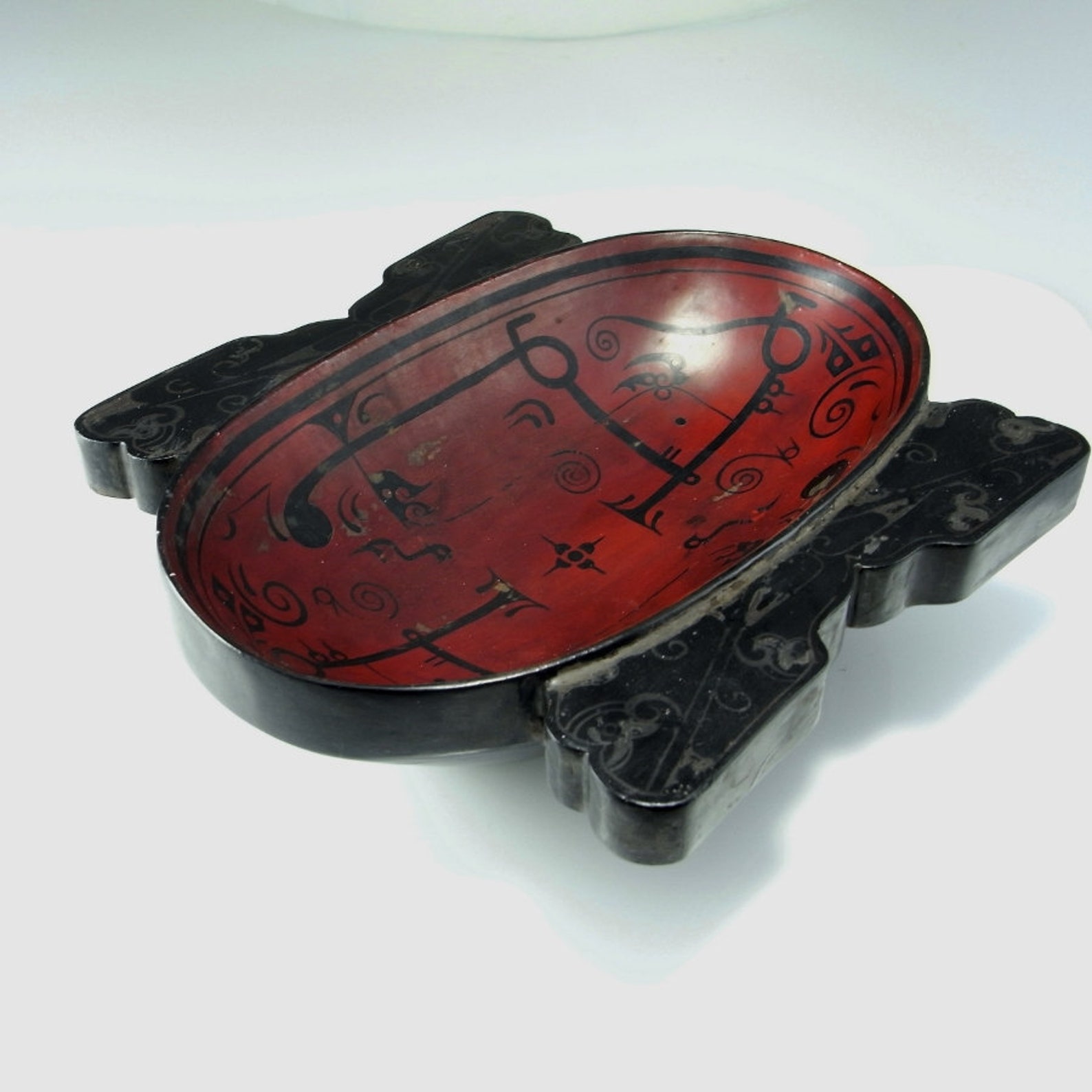 Ancient Lacquer Cup Erbei Winged Cup Chu Kingdom Lacquer - Etsy