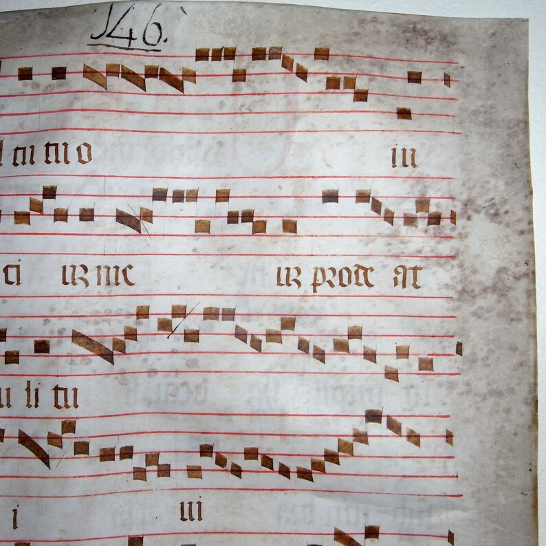 Medieval Vellum Antiphonarium Page W. Report Medieval Illuminated ...