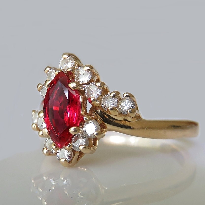 BURMESE NO HEAT Unheated Ruby Ring Natural Ruby Ring Ruby - Etsy