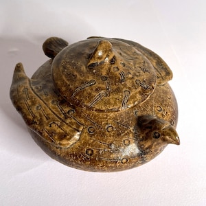 Ancient Han Chinese Stoneware Jar Box W. Report Han Dove Form Jar Han ...