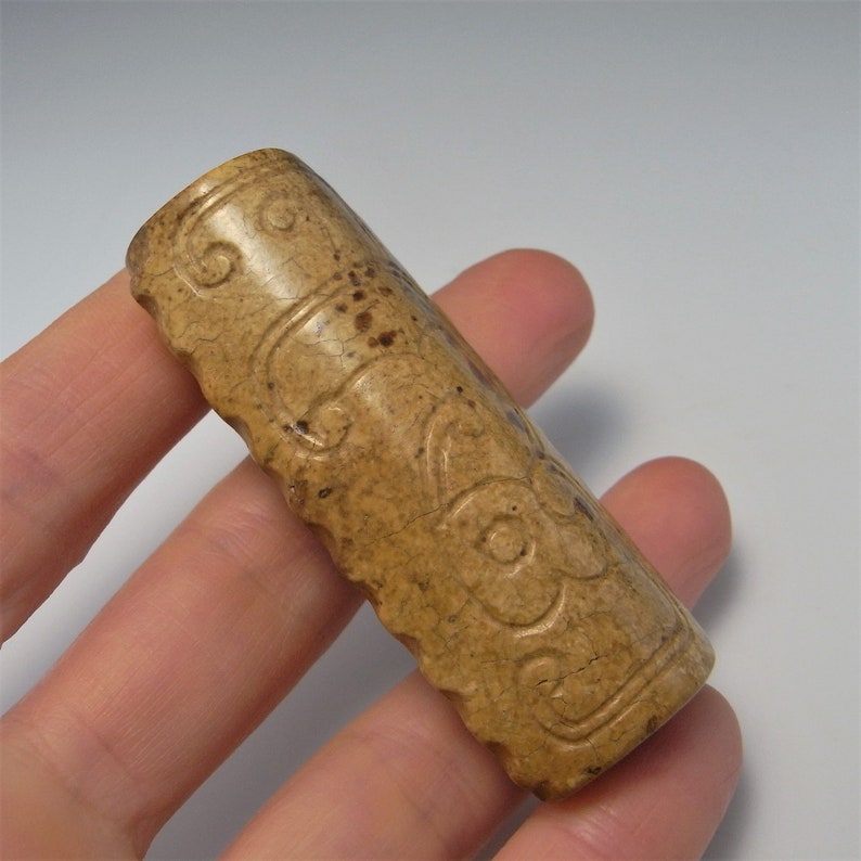 1000BC Chinese Antique Jade Bead Phoenix Amulet Western Zhou - Etsy