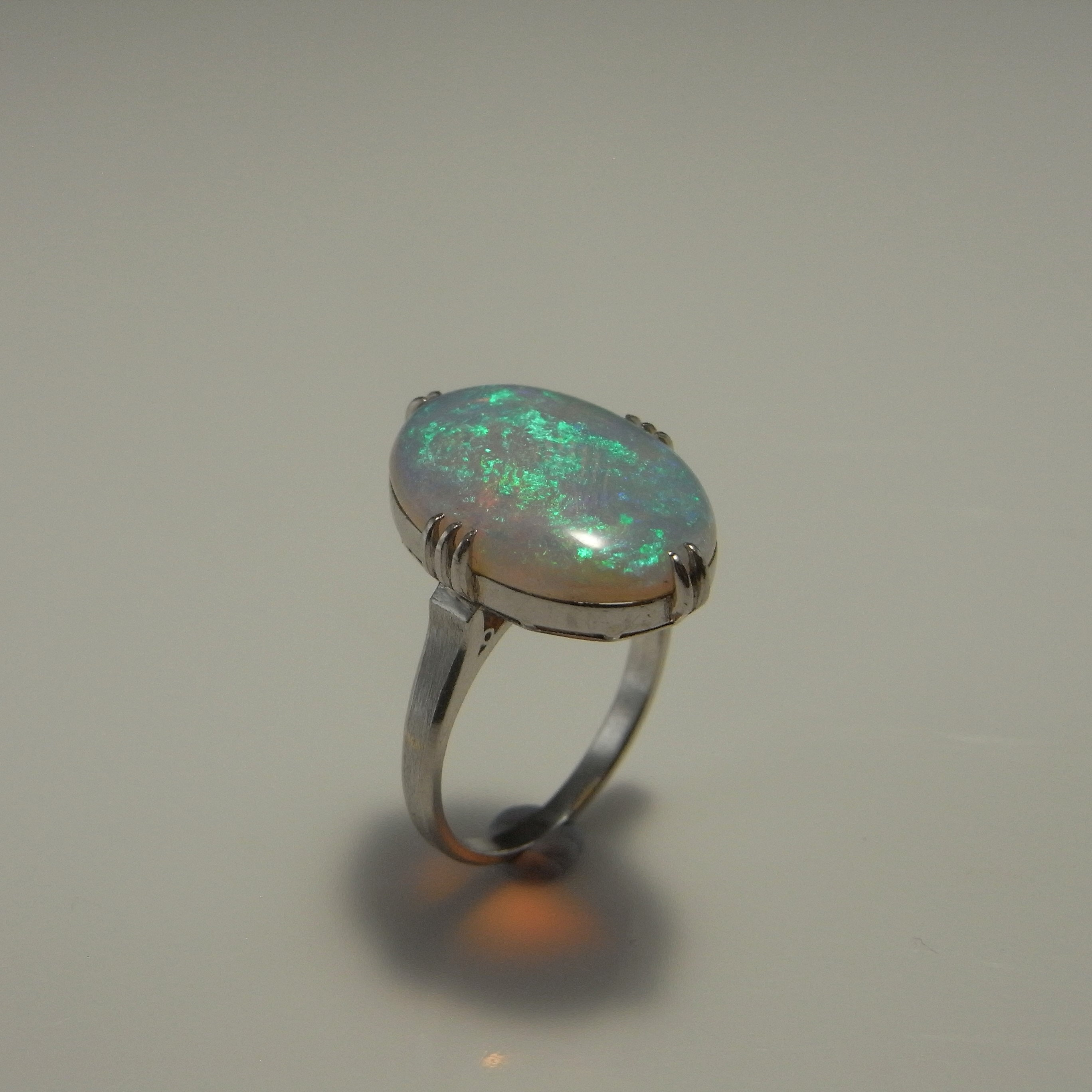 Australian Crystal Opal Ring Natural Crystal Opal Ring Art | Etsy