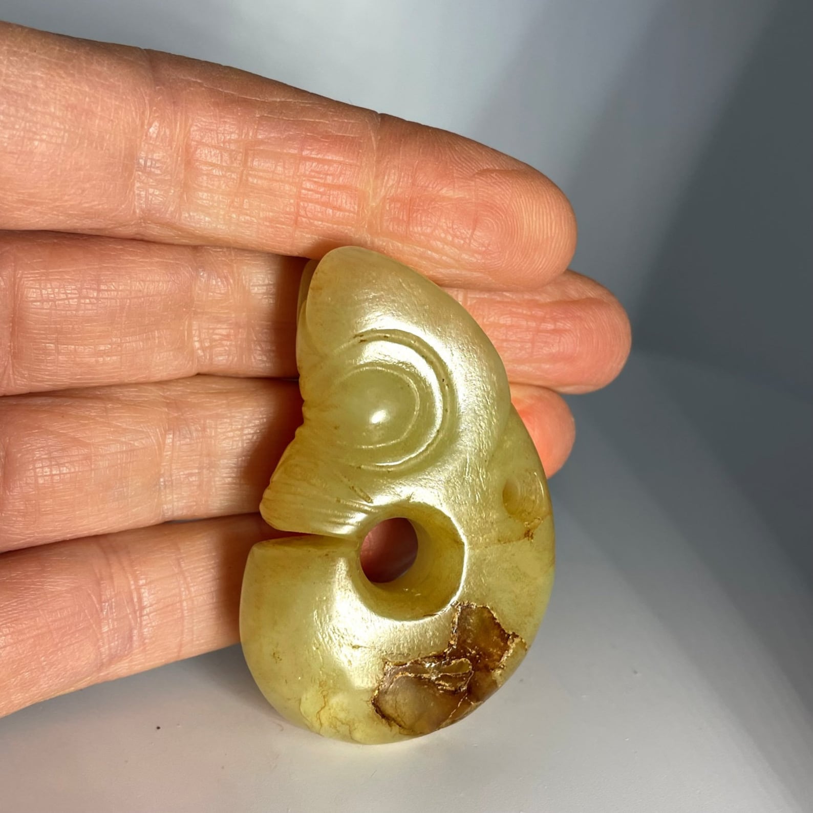 Neolithic Hongshan Jade Dragon Pendant W. Authenticity Report Ancient ...