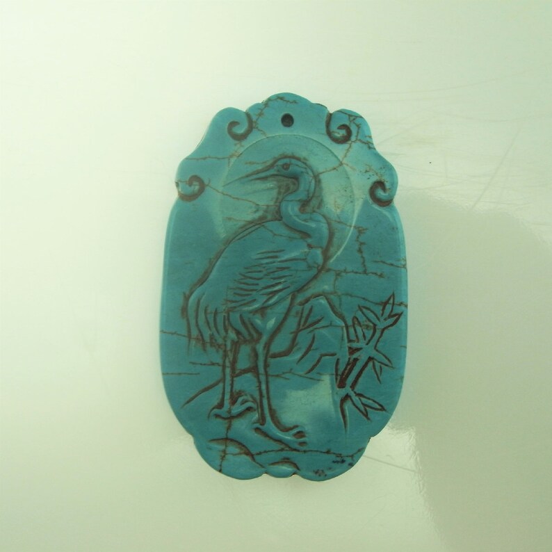 Chinese Antique Turquoise Pendant Turquoise Carved Cameo | Etsy