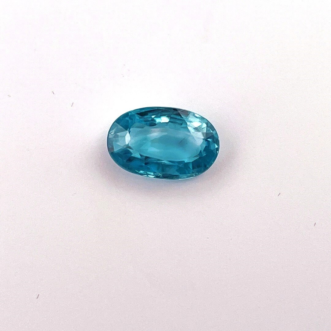 Oval Cut Vivid Blue Zircon Natural Blue Gemstone Gemstones Loose Stones ...