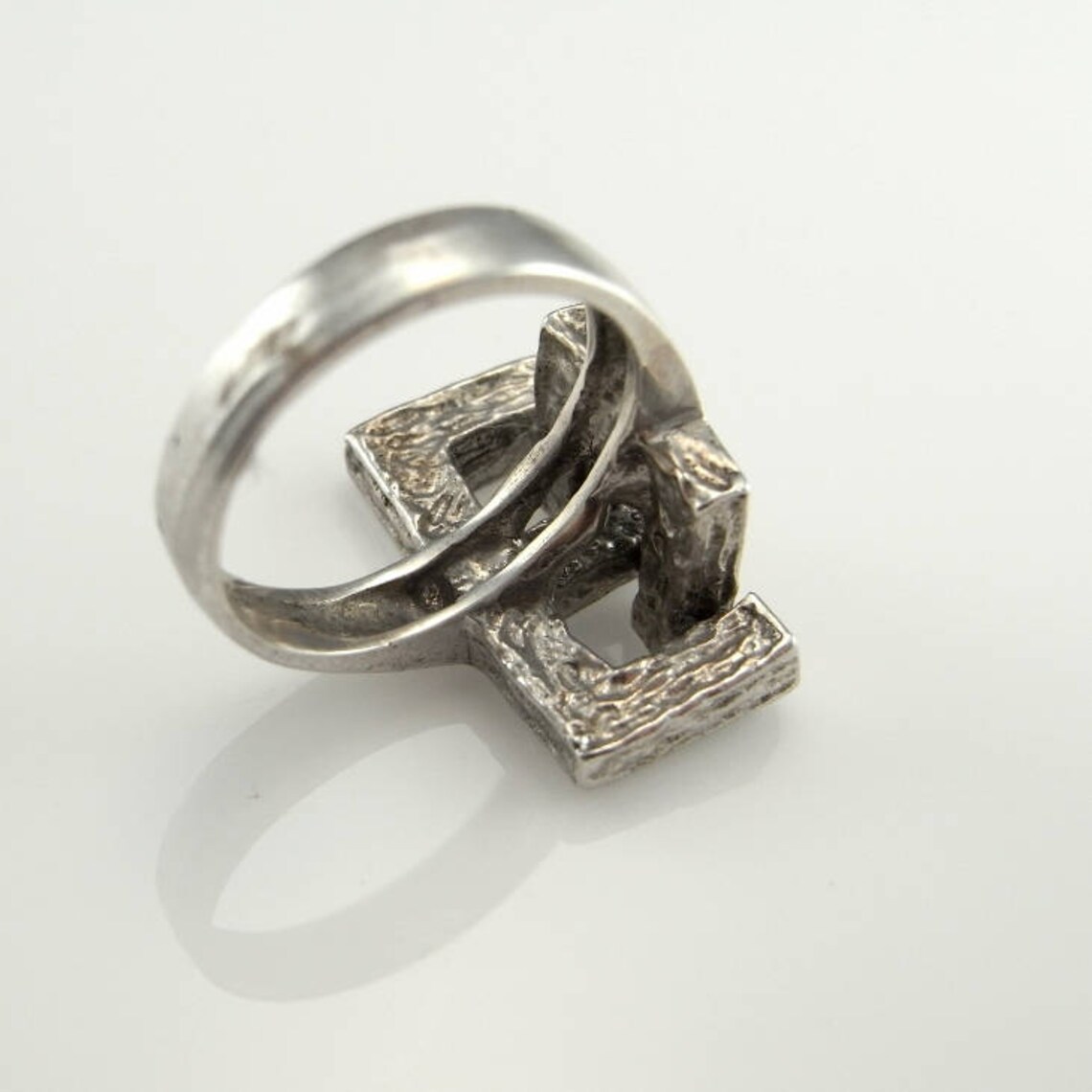 Modernist Ring Sterling Silver 925 Minimalist Unisex Ring - Etsy