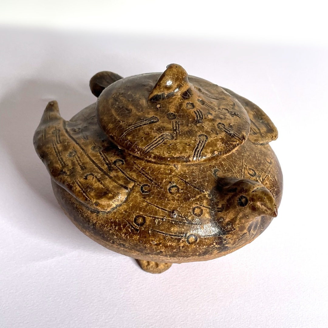 Ancient Han Chinese Stoneware Jar Box W. Report Han Dove Form Jar Han ...