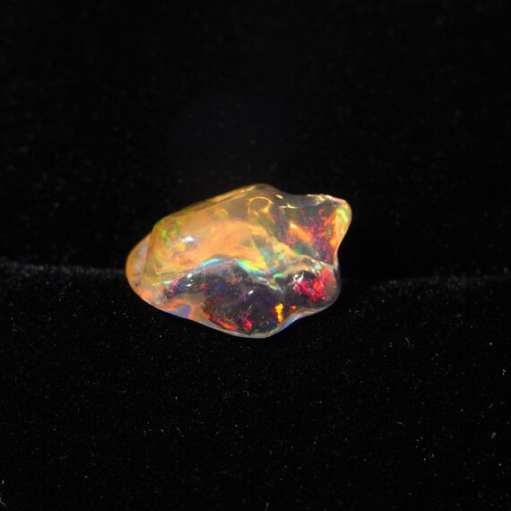 Fire Opal Cab Mexican Opal Precious Fire Opal Fiery Rainbow - Etsy