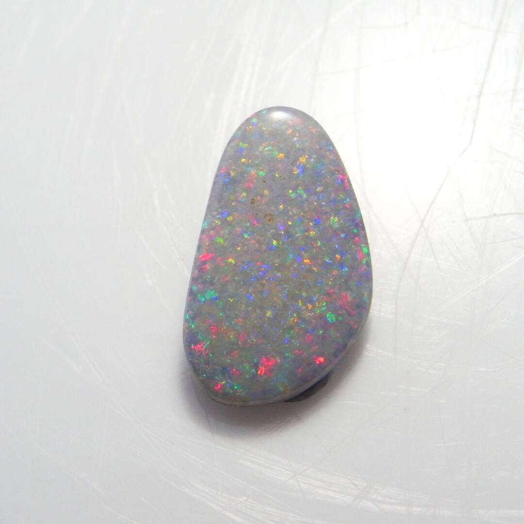 5.87ct Semi-black Australian Opal Large Pinfire Opal Cabochon Natural ...