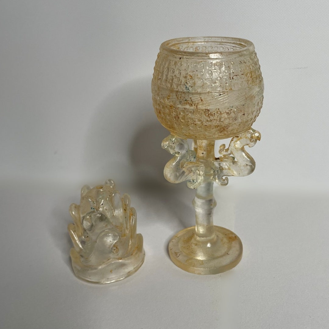 Ancient Glass Boshan Mountain Phoenix Incense Burner Han Dynasty ...