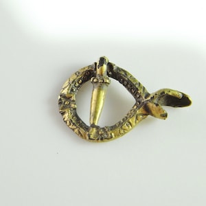 Medieval Brooch Pin Fastener Sterling Silver Gilt Penannular Brooch ...
