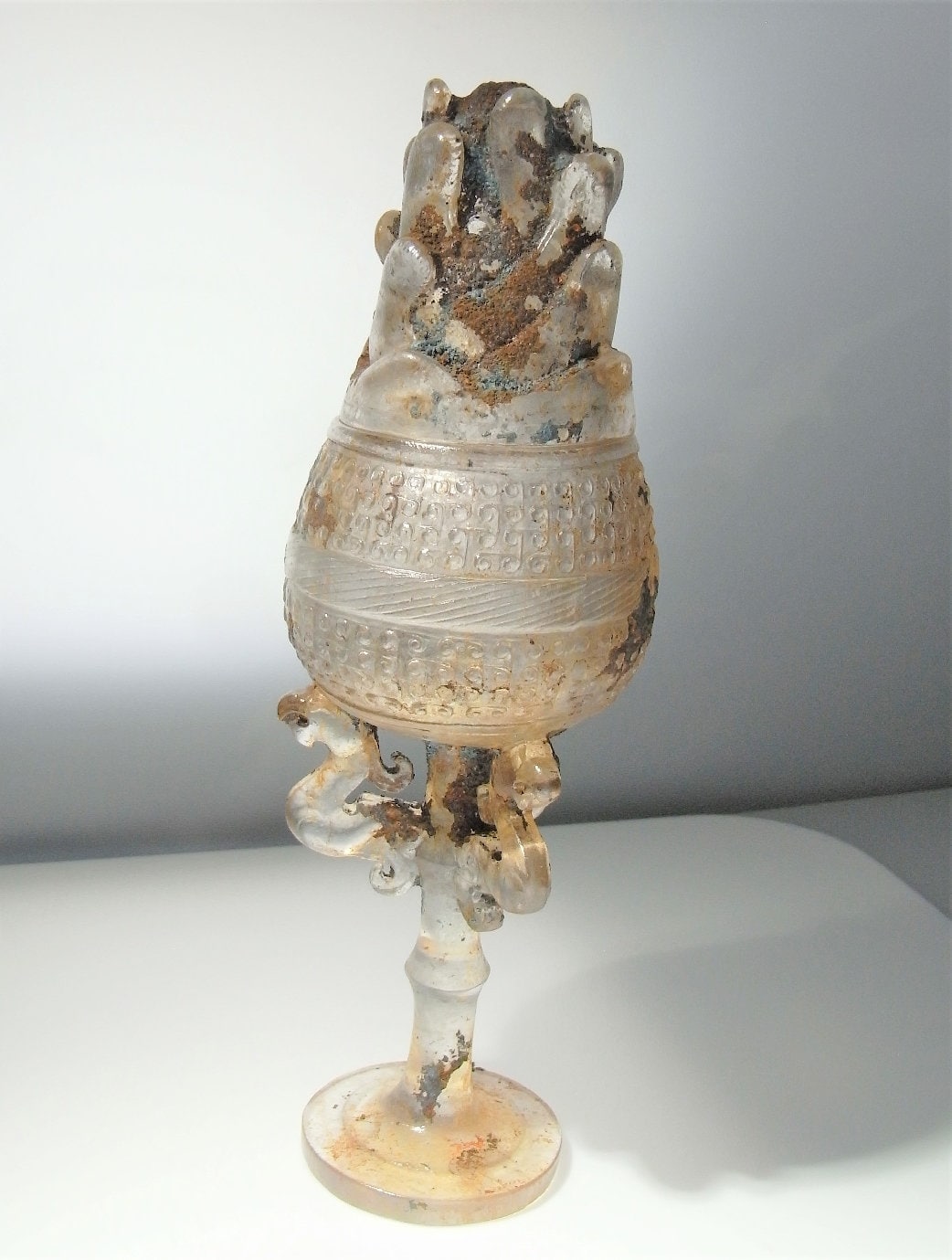 Ancient Glass Boshan Mountain Phoenix Incense Burner Han - Etsy