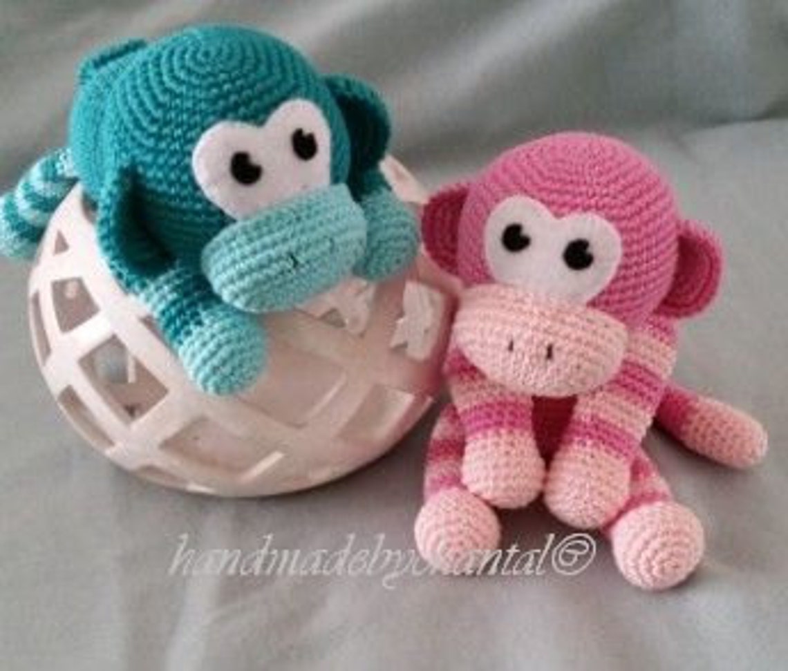 Haakpatroon aapie - Etsy Nederland