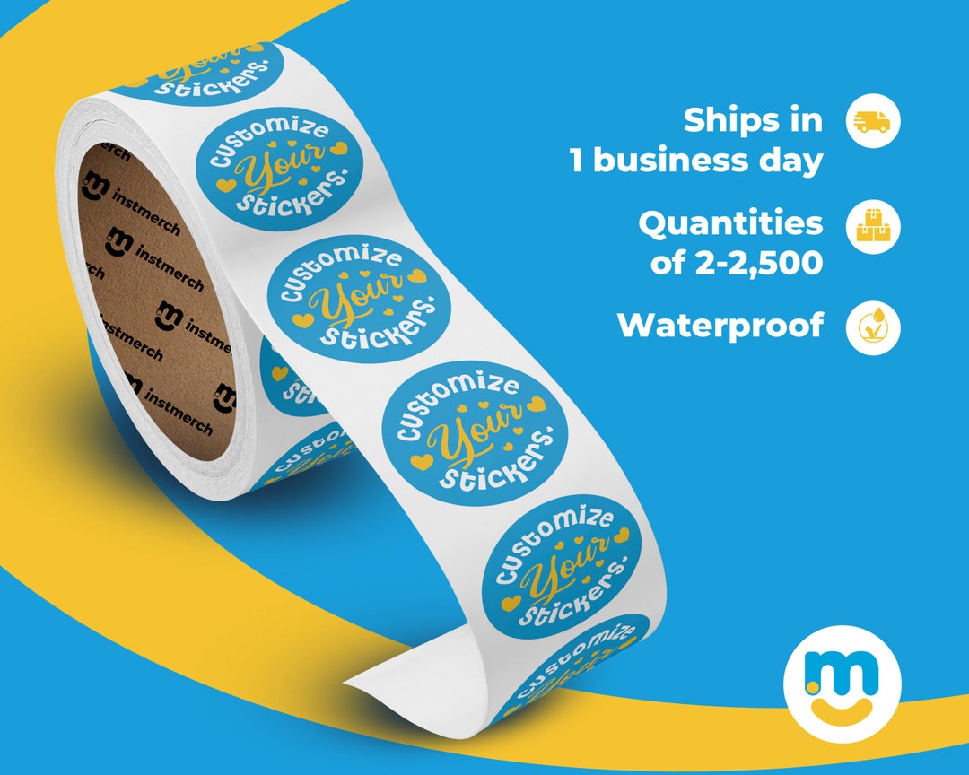 Custom Roll Labels, Personalized Product Labels, Custom Stickers for ...