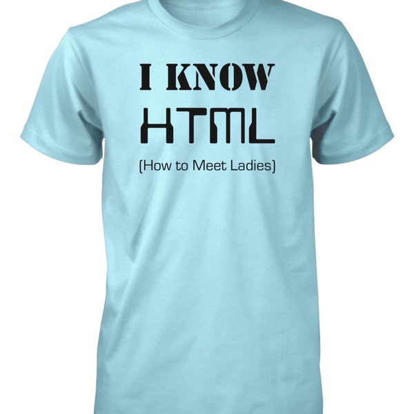 I Know Html Shirt - Etsy