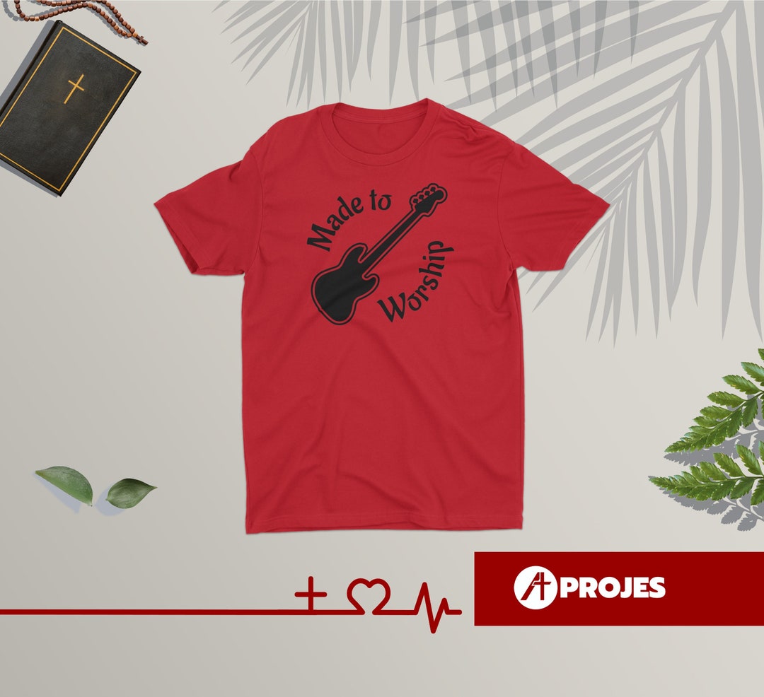 Made To Worship Bass Christian T Shirt For Men Aprojes Etsy