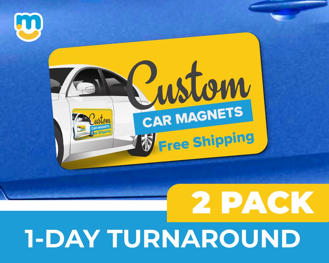Personalized Magnetic Car Sign With Your Image, Set of 2 Custom Car ...