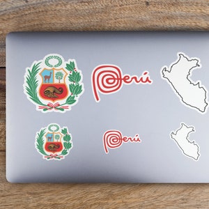 Peru Stickers Marca Peru, Escudo, Peru Map 6 Pack Perucousa - Etsy
