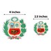 Peru Stickers Marca Peru, Escudo, Peru Map 6 Pack Perucousa - Etsy