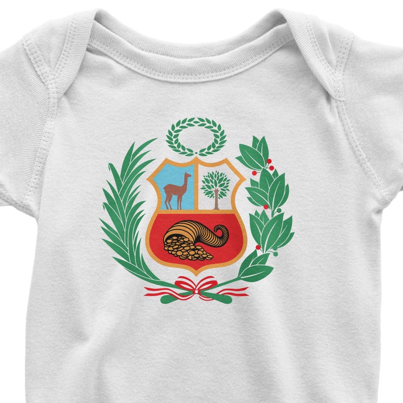 Peru Escudo Creeper One Piece Bodysuit for Babies Perucousa | Etsy
