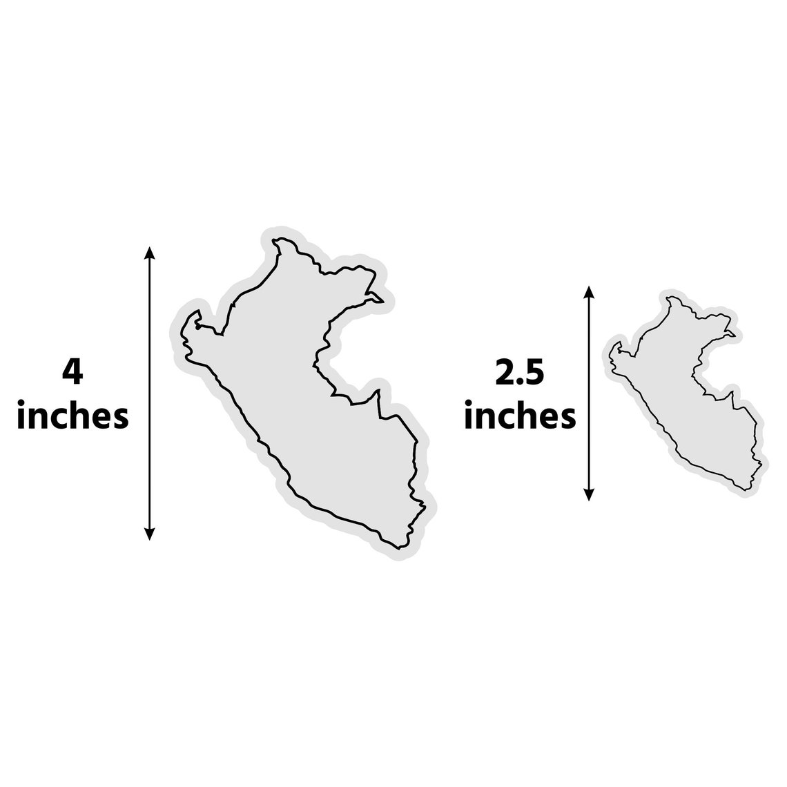 Peru Stickers Marca Peru Escudo Peru Map 6 Pack - Etsy