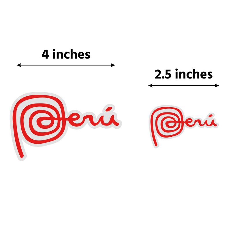 Peru Stickers Marca Peru Escudo Peru Map 6 Pack - Etsy