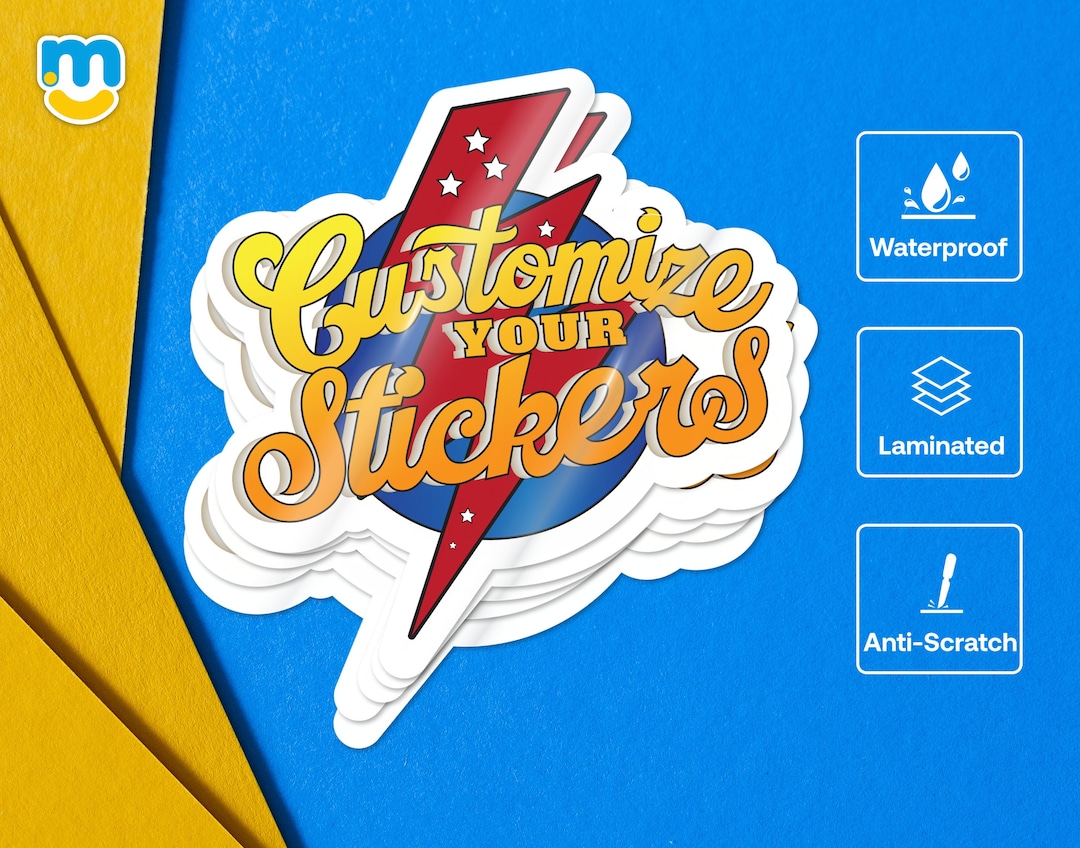 Custom Logo Stickers for Business, Laminated Personalized Stickers ...