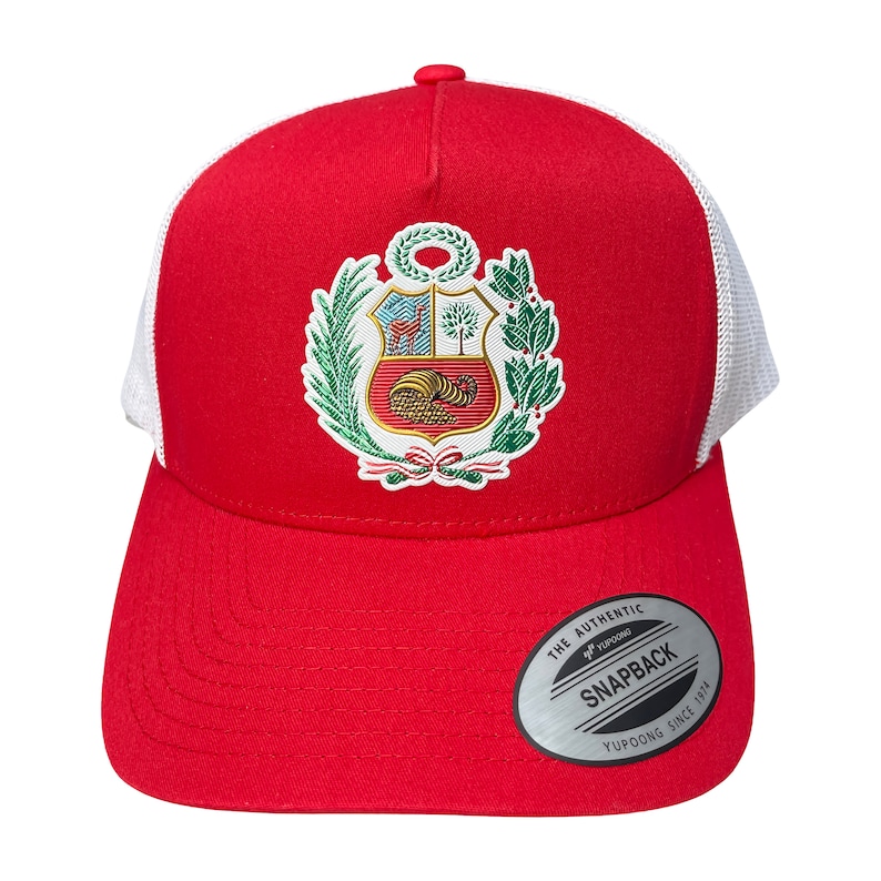 Peru Escudo Hat Trucker Mesh Snapback Cap Adjustable - Etsy