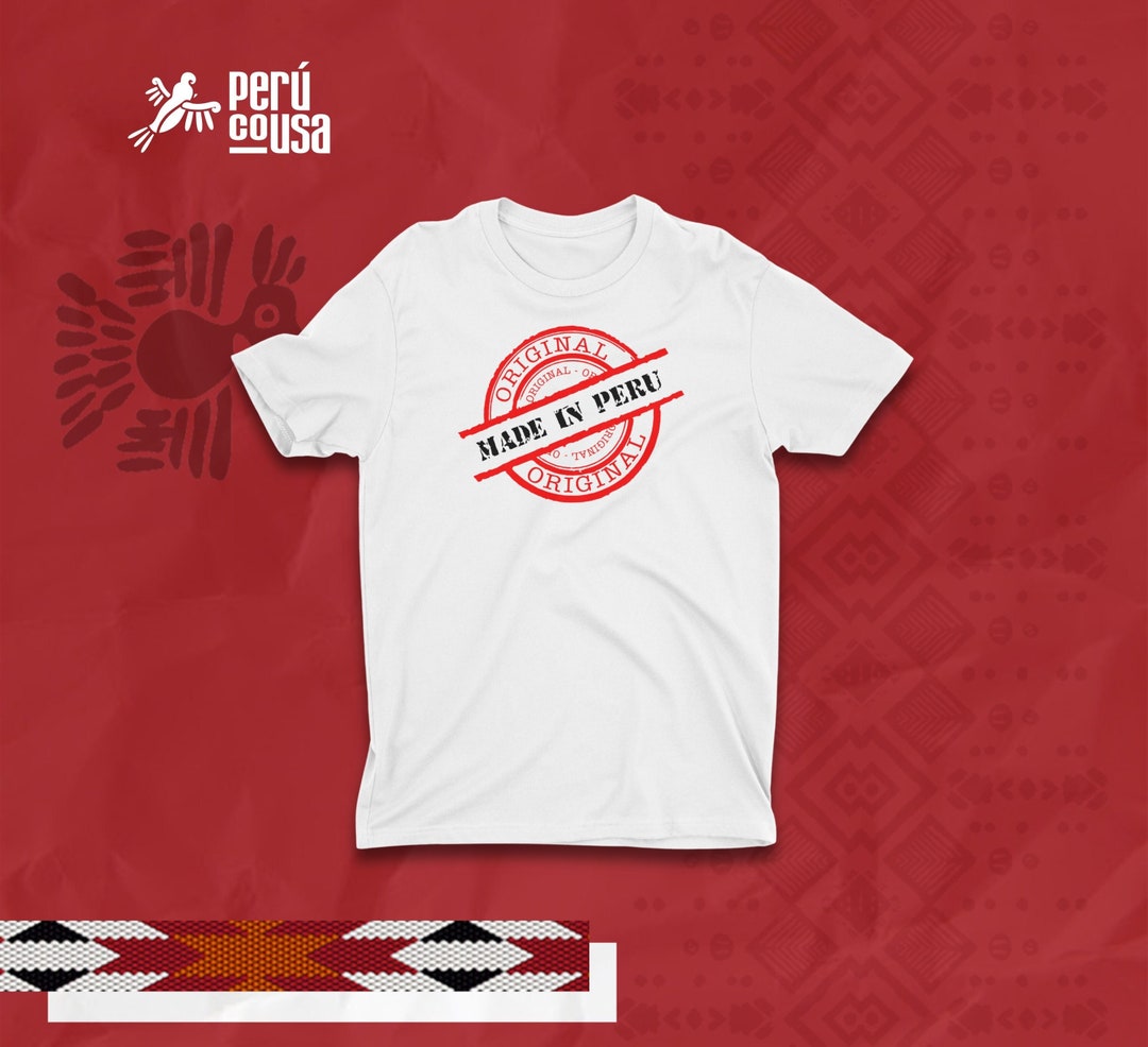 Made in Peru Marca Peru T-shirt for Men Perucousa - Etsy
