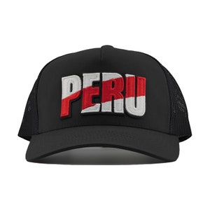 Peru Franja Hat Trucker Mesh Snapback Cap Adjustable Gorras De Peru ...