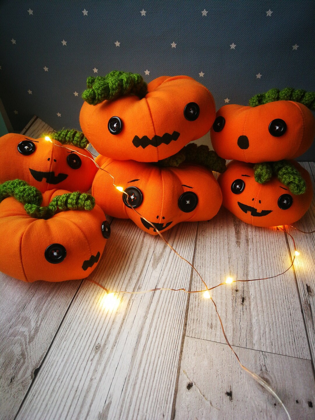 Halloween Cute Cloth Pumpkins, Prefect for Any Macabre Display, Fun ...
