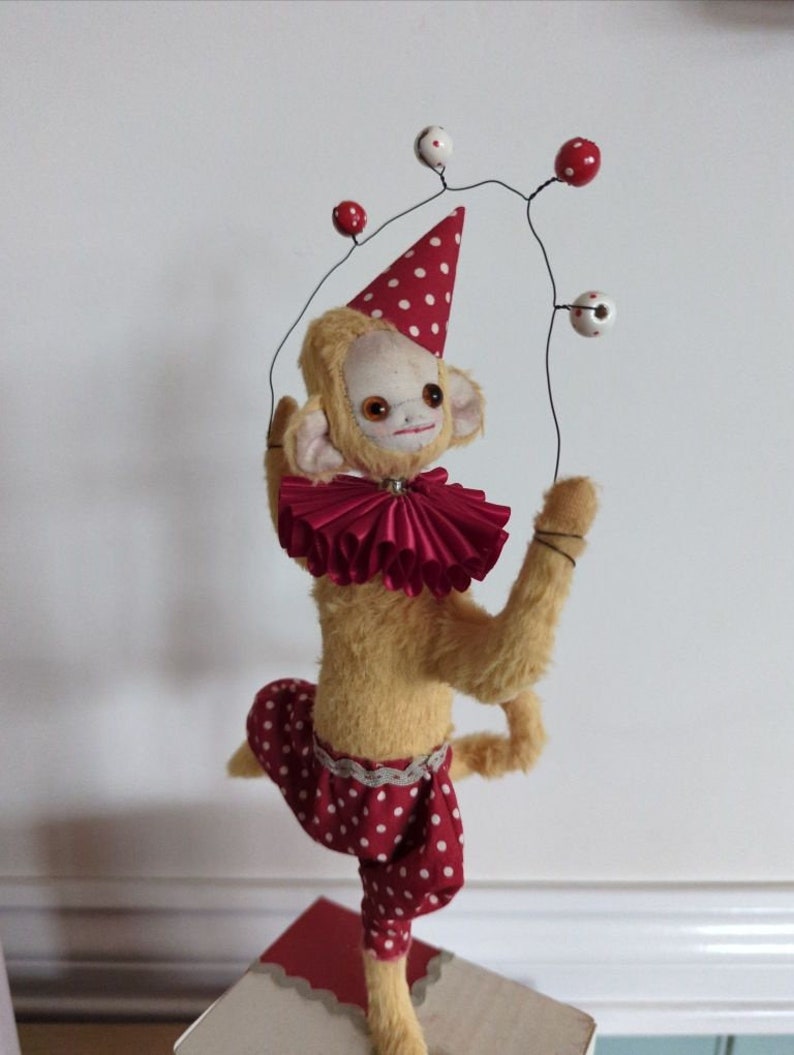 Creepy Circus Automaton Circus Monkey With Moving Head in a - Etsy