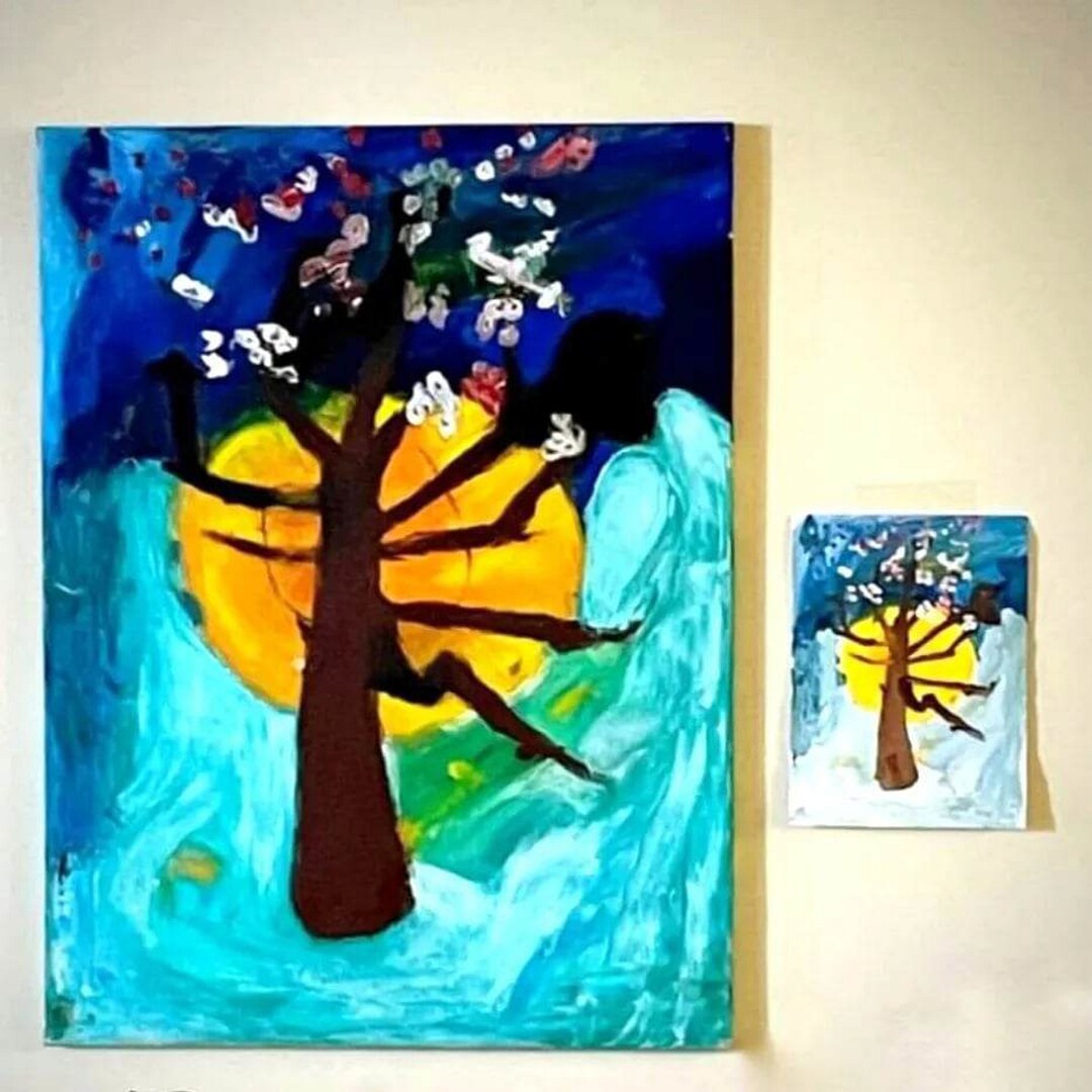 Kids Paintings Turned Into a Real Canvas. - Etsy