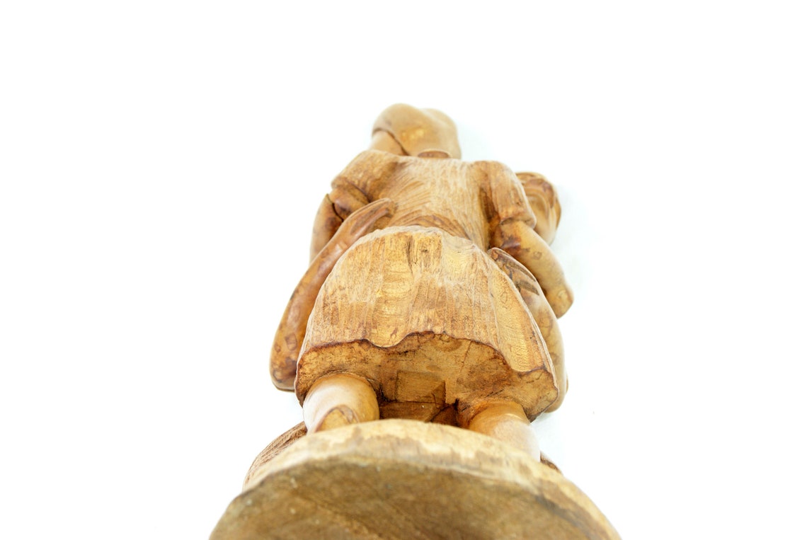 Wood Sculpture Hand Carved Man and Woman Dancing - Etsy