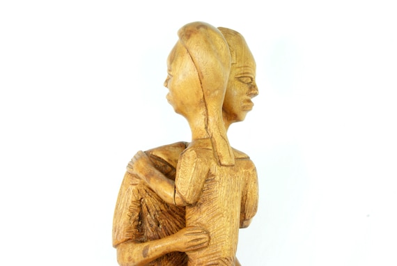 Wood Sculpture Hand Carved Man and Woman Dancing - Etsy