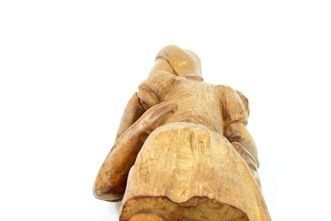 Wood Sculpture Hand Carved Man and Woman Dancing - Etsy