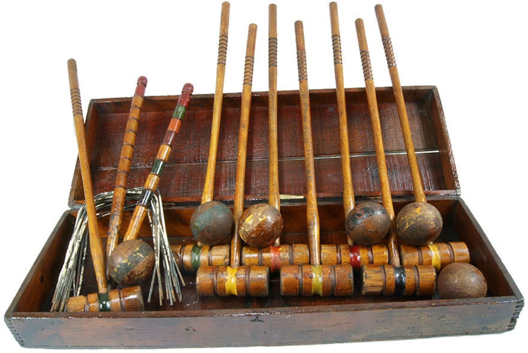 Croquet Set - Victorian - 1840 to 1910 - Material Culture - Etsy